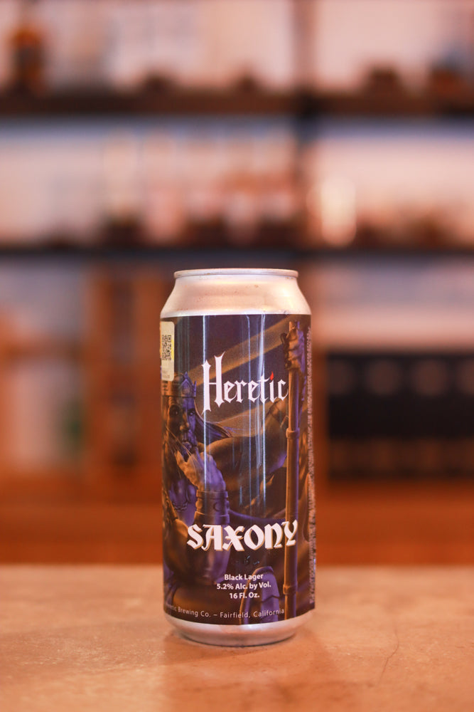 Heretic Saxony Black Lager (473ml) — Farmer's Bar