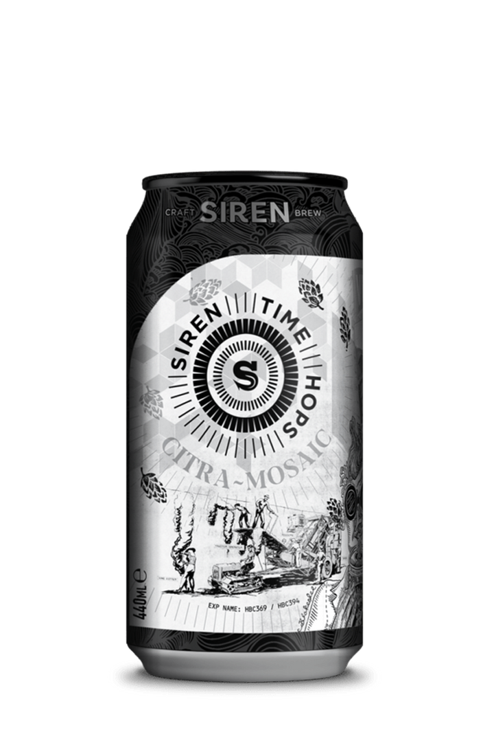 Siren Time Hops: Citra & Mosaic NEIPA (440ml) — Farmer's Bar
